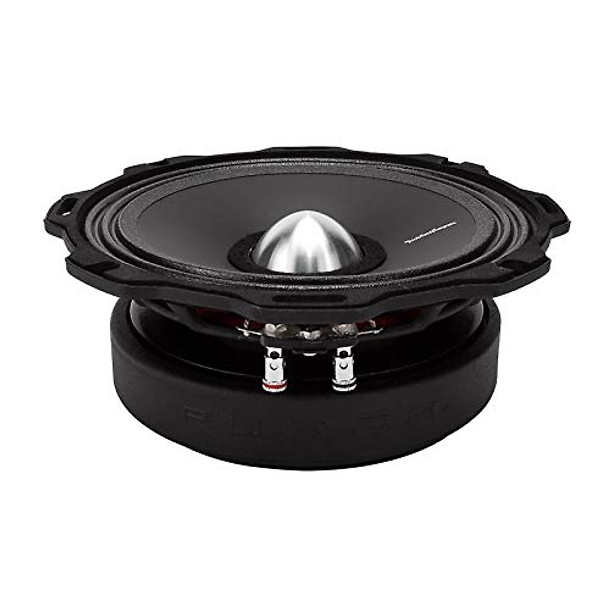 Rockford Fosgate PPS4-6 6.5" 400W 4-Ohm Midrange Car Audio Speaker Pair with Fiber Reinforced Paper Cone and Stamp Cast Aluminum Frame