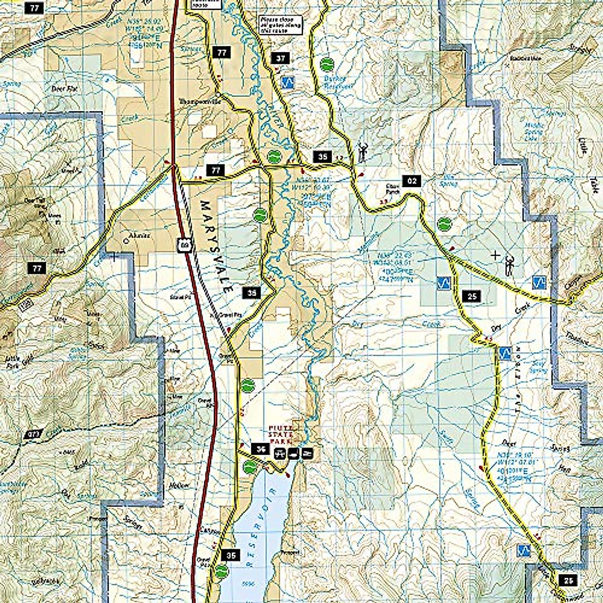 Paiute ATV Trail Map [Fish Lake National Forest, BLM] (National Geographic Trails Illustrated Map, 708)