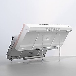 Mechanical Keyboard Storage Stand Display Keyboard Holder White Transparent Acrylic Stand for Two Keyboard