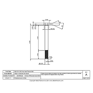 Allied Titanium 0001026, (Pack of 3) 3/8-16 X 4 UNC Titanium Hex Head Bolt, Grade 2 (CP)