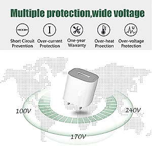 Apple MFi Certified iPhone Charger,2Pack Long 6FT Lightning Cable Cord with Apple Chargers Fast Quick Charging Travel Cube Block USB Wall Adapter for iPhone 11/12/13/14/XS Max/XR/X/8/8 Plus/7/6/SE