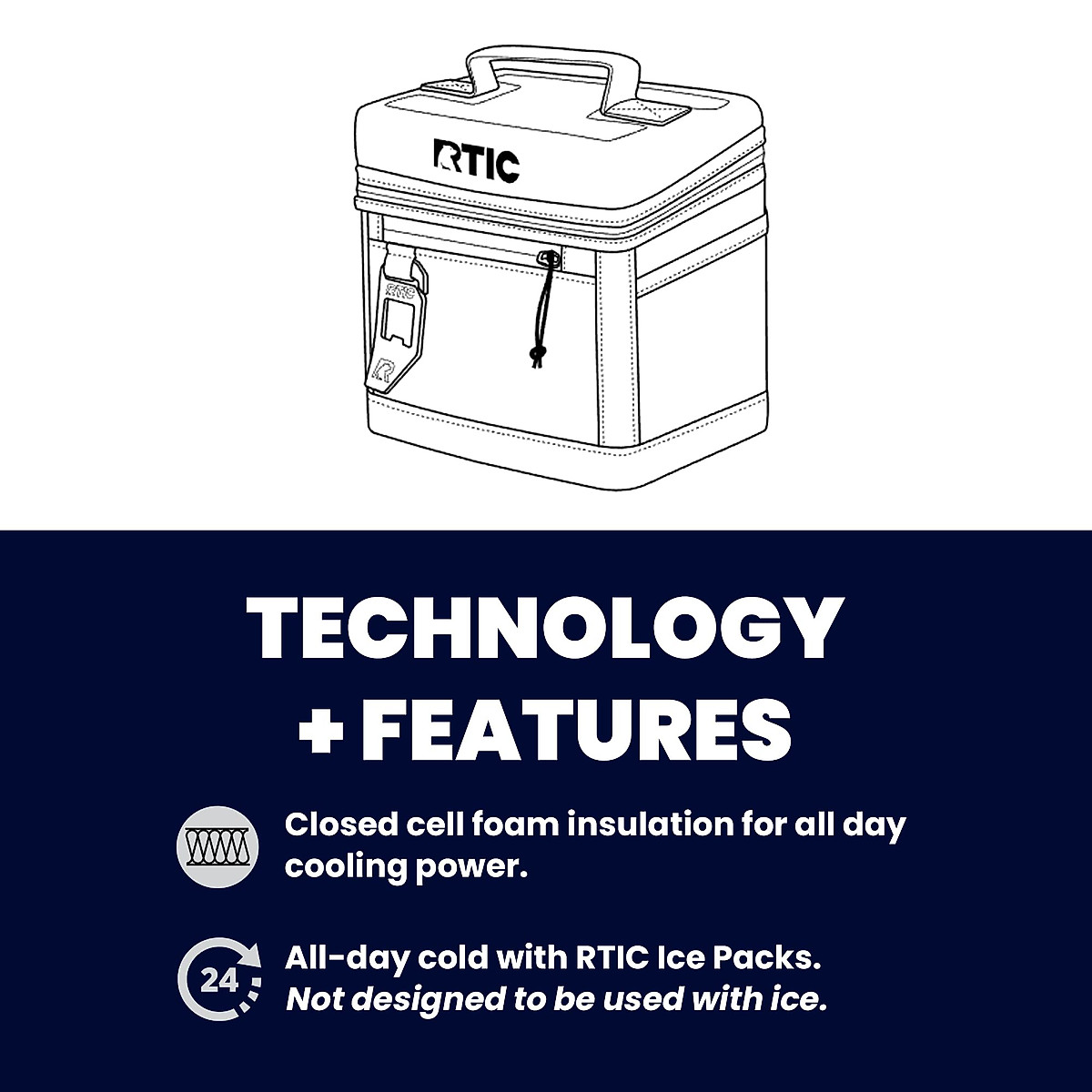 RTIC 6 Can Everyday Cooler, Soft Sided Portable Insulated Cooling for Lunch, Beach, Drink, Beverage, Travel, Camping, Picnic, for Men and Women, Very Berry