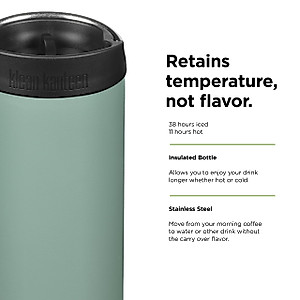 KLEAN KANTEEN Tkwide Green Beryl Cafe Cap with Insulated Tumbler 12oz, 1 EA