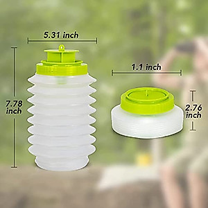 Outdoor Fly Trap Reusable Traps with Bait 2 Pack, Poison Free Fly Killer and Trap with Bait by iVenusTrap