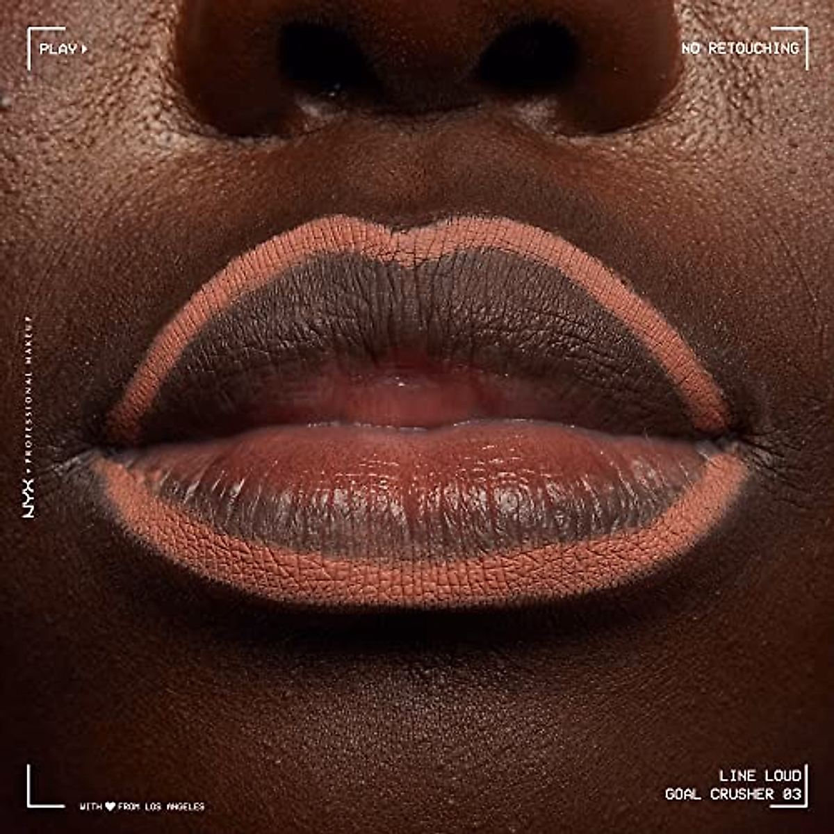 NYX PROFESSIONAL MAKEUP Line Loud Lip Liner, Longwear and Pigmented Lip Pencil with Jojoba Oil & Vitamin E - Goal Crusher (Midtone Beige)