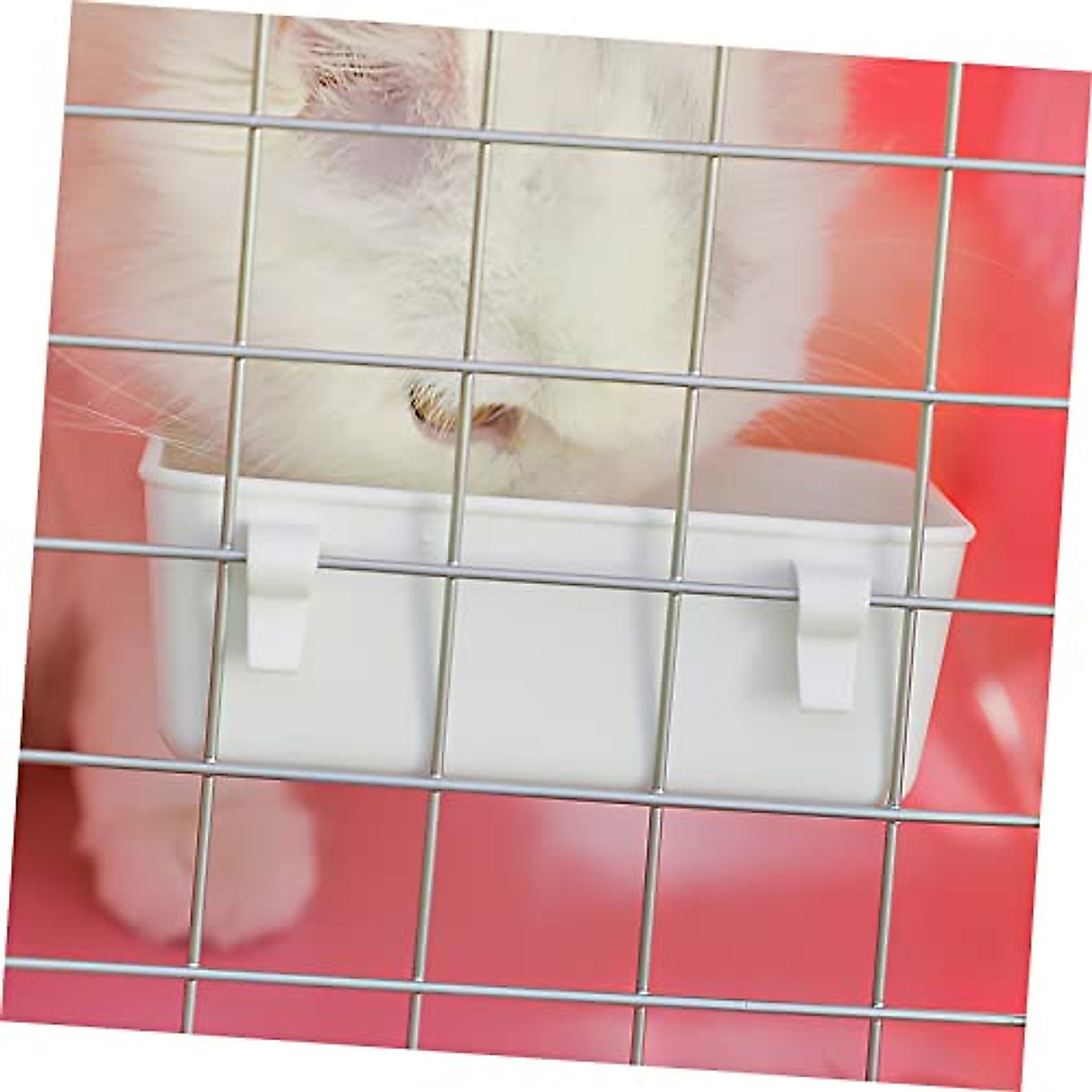 Mipcase 3pcs Parrot Holder Cup Conure Budgie Water Feeding Dispenser Cups Cage Chinchi Slot Plate Gamefowl Dish Greys Animals Accessories Feeder Trough Container Storage Lovebird