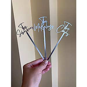 Personalized Name Drink Stirrers, Custom Hand Lettered, Modern Calligraphy Stir Swizzle Stick, Cocktail Bar Accessories, Wedding Table Centerpiece, Bridal shower decor, Party pick, Birthday decoration