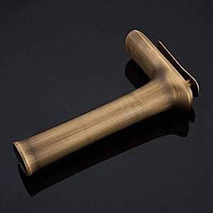 WOOWSHINE Kitchen Taps Basin Faucet Bath Waterfall Shower Sink Bathroom Faucets Taps Deck Mounted Brass Deck Mounted Bathroom Faucets,Sink Faucet, ki-635