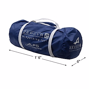ALPS Mountaineering Zephyr 2-Person Tent - Gray/Navy
