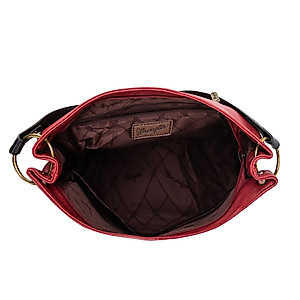 Wrangler Hobo Bags for Women Leather Hobo Purses Shoulder Bag Tote Bag Womens Purses and Handbags WG20-918RD