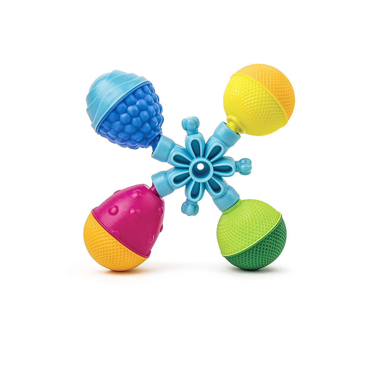 Lalaboom Bucket Set - 19 Piece Educational Baby Toddler Beads and Accessories – Educational Montessori Shape and Color STEM Construction Toy 10 Months to 3 Years - BL210, Multicolor