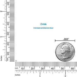 Lavari Jewelers 22 Gauge Straight Bone Stud Nose Ring in 14k White Gold with 2 mm Cubic Zirconia