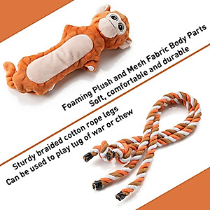 Sedioso Dog Toys, Stuffed Animal Dog Chew Toy, Cute Squeaky Dog Plush Toys with Crinkle Paper for Puppy, Small, Middle, Large Breed