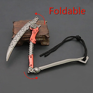APEX Revenant Heirloom Metal Scytche Dead Man's Curve Action Figures Toys Collection Gift Party Supplies Desk Decoration 9inches（Foldable）