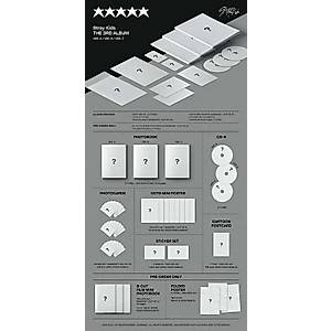 (5-STAR) Stray Kids Album [Normal ver. (Random ver.)]+Pre Order Benefits+BolsVos K-POP Inspired Digital Planner, Digital Sticker Pack (THE 3RD ALBUM)