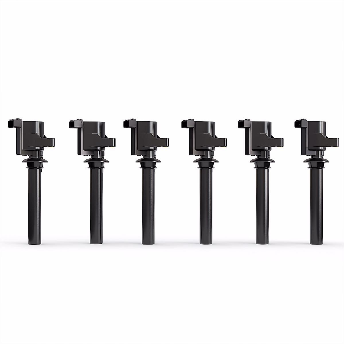Ignition Coil Pack Set of 6 - Compatible with Ford, Mazda, Mercury 3.0L V6 Models - Replaces 18LZ-12029-AB, 18LZ-12029-AA, 2M2Z-12029-AC, DG500, DG513 - Fits 01, 02, 2003, 2004, 2005 Escape, Taurus