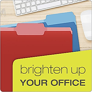 Pendaflex 84370 File Folders with Erasable Tabs, 1/3 Cut Top Tab, Letter, Assorted (Pack of 30)