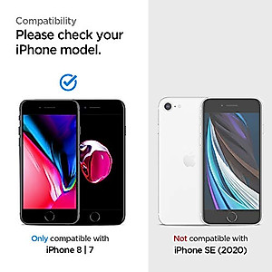Spigen Tempered Glass Screen Protector [GlasTR EZ FIT] designed for iPhone 8 / iPhone 7 [Case Friendly] - 4.7 inch / 2 Pack