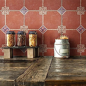 SomerTile FCI18SEV Sevilla x 17-5/8" Ceramic Floor and Wall Tile, Brown