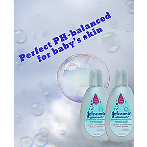 Johnson's CottonTouch Newborn Baby Wash & Shampoo, 0.85 oz, 25ml (Pack of 12)