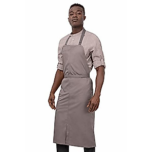 Chef Works Unisex Brio Chef Apron, Mushroom, One Size