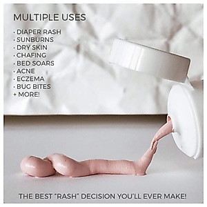 PINXAV Healing Cream, Fast Relief for Diaper Rash, Eczema, Chafing, Bed Sores, Acne, and Minor Cuts and Burns (4 OZ)