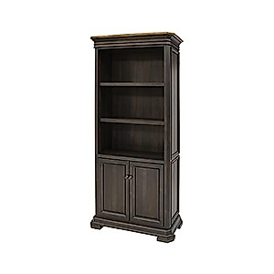 Martin Furniture Executive Bookcase with Doors, Fully Assembled, Brown (IMSA3678D)