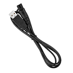 Generic USB Charging Cable and Charger Adapter for Water Flosser Portable Cordless Oral Irrigator Replacement Cable Compatible with Nicefeel VAVA BESTOPE Anjou Palotix Zerhunt Include AC Adapter）