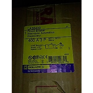 SCHNEIDER ELECTRIC 600-Volt 400-Amp LA36400 Molded Case Circuit Breaker 600V 400A