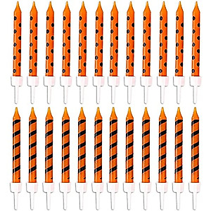 Basketball Party Cake Topper Candles in Holders (36 Pack)
