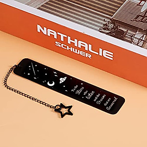 Book Lover Gifts for Women Funny Bookish Bookmark Gifts for Friends Book Fans Book Lover Gifts for Reader Inspirational Birthday Christmas Graduation Gifts for Women, Star Bookmark 1PCS Double-Sided