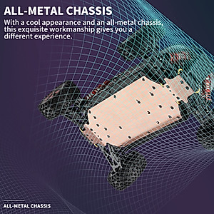 GoolRC WLtoys 124016 V2 RC Car, 1:12 Scale Remote Control Car, 4WD 75km/h High Speed Racing Car, 2.4GHz All Terrain Off Road RC Truck RTR with Brushless Motor and Metal Chassis for Kids Adults