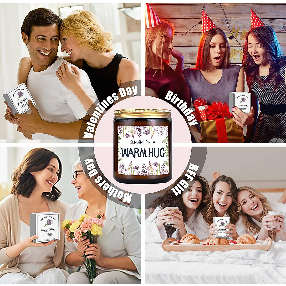 Candles Gifts for Women, Thinking of You Gift Funny Candles Feel Better Cheer Up Get Well Soon Gifts for Women Condolence Relaxing Divorce Gifts for Friends Mothers Sister Men Female Coworker