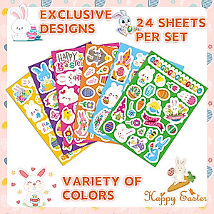 Joy Bang 564 PCS Easter Stickers for Kids, Easter Stickers with Eggs Bunny, Happy Easter Stickers Bulk for Toddlers, Easter Stickers for Cards Envelopes, Easter Party Supplies Favors