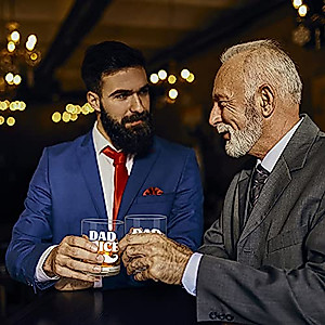 Dad Juice Funny Whiskey Glass Gift for Dad - Novelty Birthday, Fathers Day, Christmas Gift for Dad, Unique Dad Christmas Gift from Daughter, Son, Wife, Kids, Cool Present Ideas for Family Dad, 11 oz