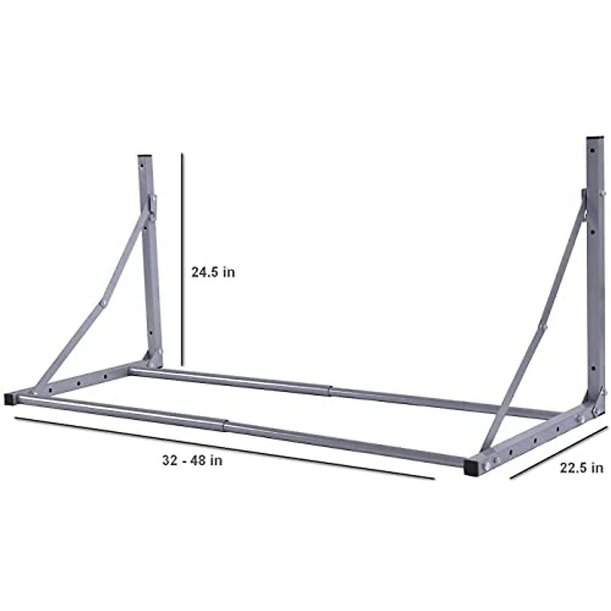 PROSPERLY U.S.Product Folding Tire Wheel Rack Storage Holder Heavy Duty Garage Wall Mount Steel 300Lb