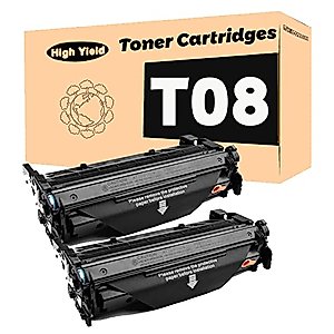 T08 for Canon T08 Toner Cartridges Use With ImageCLASS 1238i LBP1238 MF1238 3010C005AA Printer 2-pack