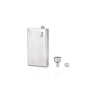 Keith Titanium Ti9307 Pocket Flask with Funnel - 6.8 fl oz ●●●●●●● Keith's 18th Anniversary: Exclusive Price!