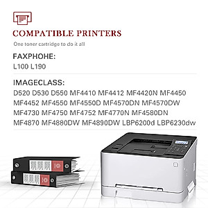 Toner Kingdom Compatible Toner Cartridge Replacement for Canon 128 CRG128 126 ImageCLASS D530 MF4770N MF4890DW D550 MF4880DW LBP6230DW MF4450 D560 Faxphone L100 L190 Laser Printer(Black,2-Pack)