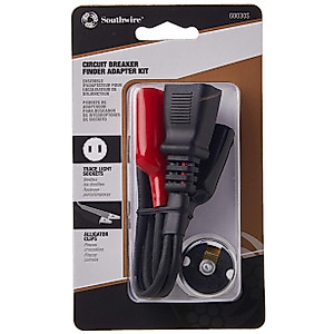 Southwire 58292240 60030S Circuit Breaker Finder Adapter/Accessory Kit; Includes Alligator Clips and Light Bulb Circuit Adapter (Compatible with Southwire 's 41210S Circuit Breaker Finder)