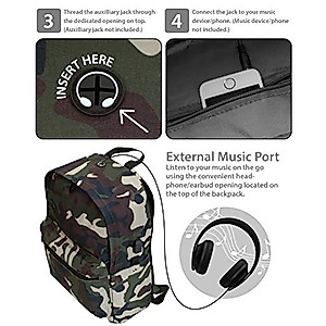Rockland Classic Laptop Backpack, Camo, Large