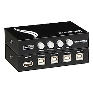 Findway 4 Ports USB Printer Share Sharing Switch Hub MT-1A4B-CF