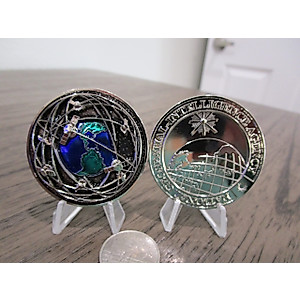 Lot of 4 Intelligence Challenge Coins NGA NSA Five Eyes Intelligence Community Reaper CIA Cyber Command