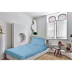 Microfiber RV Sheet Sets, 30x80 Bunk, Light Blue Solid, RV Bed Sheets for Campers, RV's & Travel Trailers Fit Mattress up to 8 Inch deep Motorhome RV Camping Sheets