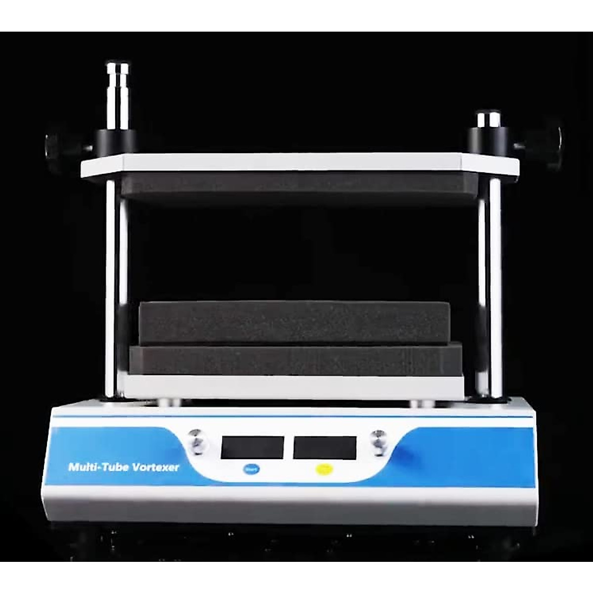 HFBTE Lab Vortex Mixer Multi-Tube Vortexer Mixer Speed 2500rpm Multiple Tubes Professional Bottle Ink Glue Blood Shaker with DC Brushless Motor Foam Rack 50xφ14mm Test Tube φ14-φ17mm 15ml