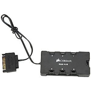 Corsair RGB LED Fan Hub Controller - Black, Pack of 1