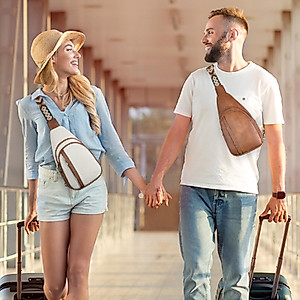 CLUCI Sling Crossbody Bag Bundles with Cute Backpack