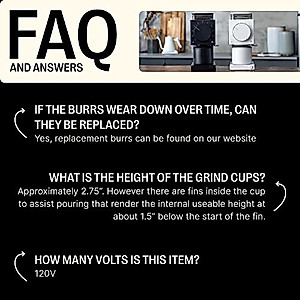 Fellow Ode Brew Grinder - Burr Coffee/Coffee Bean Grinder with 31 Settings for Drip, French Press & Cold Brew - Small Footprint Electric Grinder - Matte Black