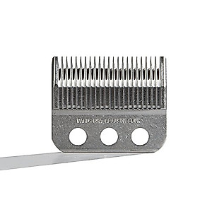 Wahl Professional 3 Hole Adjusto-Lock (mm - 3mm) Clipper Blade for the Designers, Cordless Designer, Senior, Vacuum, Pilot, some Sterling clippers for Professional Barbers and Stylists - Model 005 Silver
