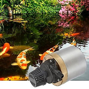 Little Giant S1200PT-20 115 Volt, 920 GPH Oil-less Stainless Steel and Bronze Direct Drive Pump for Fresh or Salt Water Ponds or Fountains, Steel, 517100004